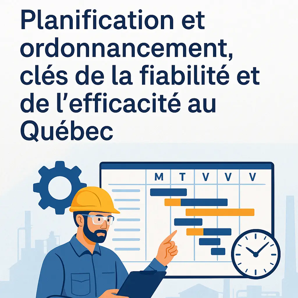 Optimisez votre maintenance : Planification et ordonnancement, clés de la fiabilité et de l ...